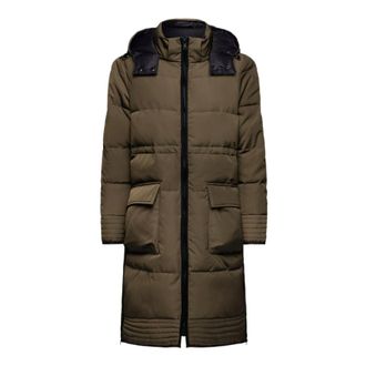 Elena Miro Femme, Manteaux, Vert, Taille: 46 FR Parka matelass&eacute;e &agrave; capuche