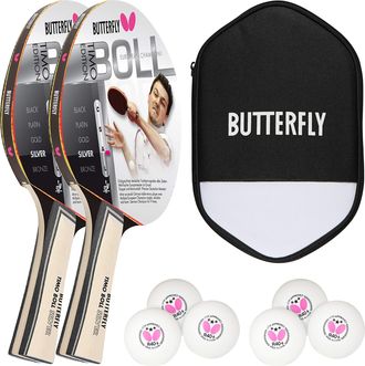 Butterfly Timo Boll Silver 85015 Tischtennisschläger | Tischtennis Racket TT Bat Hobbyschläger für ambitionierte Freizeitspieler | hochwertig | ITTF zertifizier
