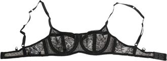 Dolce & Gabbana Femme, Sous-v&ecirc;tements, Noir, Taille: 38 FR Soutien-gorge &agrave; armatures en dentelle transparente
