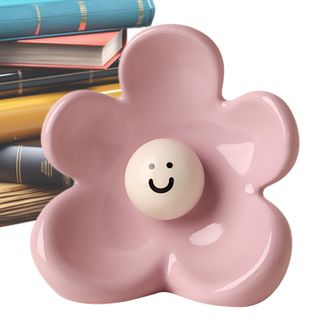 Generic Smile Vase - Blumenvase aus Keramik, Heimdekoration, fantasievolle &Auml;sthetik | Tischmeisterschaft, k&uuml;nstlerische Tischdekoration, moderne Wohnzimmerdek