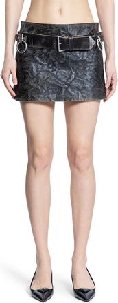 Prada Vintage Leather Mini Skirt