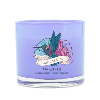Frida Kahlo kleine Duftkerze im Glas | Lavender Luxe | Geschenk f&uuml;r Frauen | Duftkerze Blumig | Kerzen lange Brenndauer (30h) | Duftkerze Sojawachs
