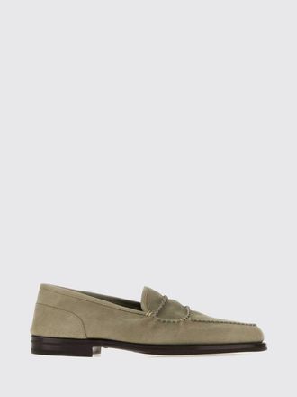John Lobb Nubuk-Penny-Loafer von mit Ledersohle
