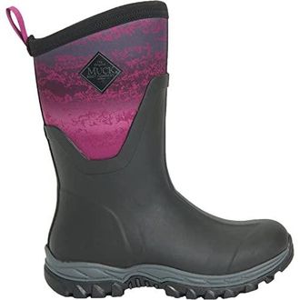 The Original Muck Boot Company MUCK Boots Femme Arctic Sport Mid Botte de Pluie, Noir Magenta, 37 EU