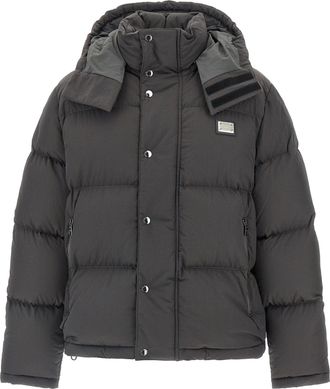 Dolce & Gabbana Quilted Polyamide Down Jacket - Gray