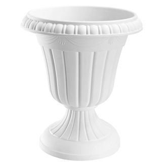 DOITOOL Dekorativer Kunststoff Blumentopf 25cm &Oslash; Roman S&auml;ule Pflanzgef&auml;&szlig; f&uuml;r Balkon Veranda Garten Hochzeit