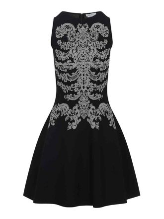 Alexander McQueen Robe Courte - Noir