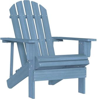 vidaXL vidaXL Adirondack-Gartenstuhl Massivholz Tanne Blau
