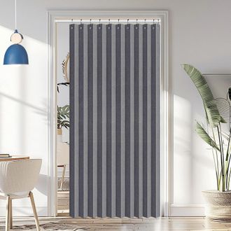 Generic Individuell Faltbare magnetische Trennvorhänge, magnetische Türvorhänge für Schlafzimmer, Badezimmer und Wohnzimmer-Gray- W220xH180cm