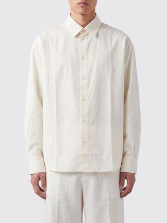 Jacquemus Chemise relaxed fit en coton &agrave; &eacute;paules tombantes