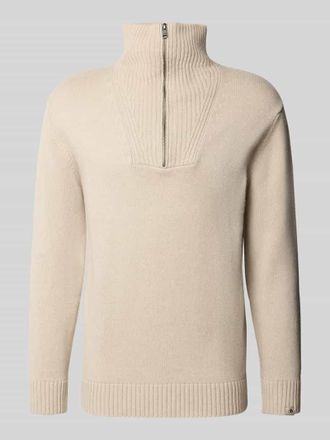Scotch & Soda Regular Fit Strickpullover mit Troyer-Kragen