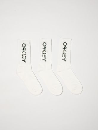 Oakley Set 3 paia di calze in cotone a coste stretch con logo jacquard