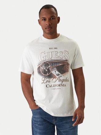 Guess T-Shirt M6RI13 K8FQ4 &Eacute;cru Regular Fit