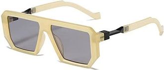 Generic Lunettes de soleil rétro pour homme et femme - Polyvalentes, 6, Taille unique