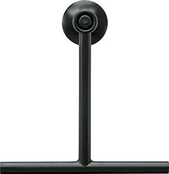 Kleine Wolke Duschabzieher Lindo, Farbe Schwarz, Material: PP, TPE, PVC, Länge 22 x Breite 23 x Höhe 3 cm