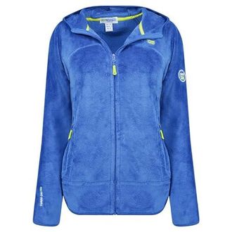 Geographical Norway Upalood Lady - Polaire épaisse Femme Chaude Capuche Fermeture Zip - Veste Automne Hiver Printemps Chaud Femmes - Longues Manches Vetement Pull Fourrur
