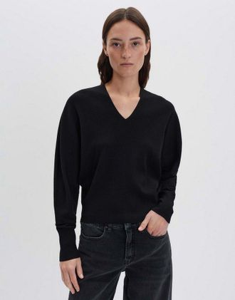 someday Strickpullover TELLMA Regular aus feinem Viskosemix lockere Passform, weicher Griff