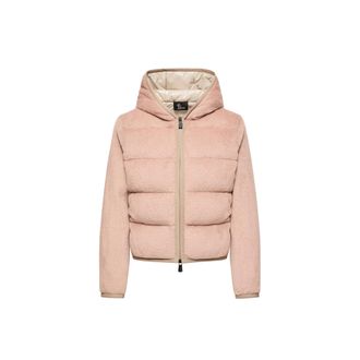 Moncler Moncler Cardigan Zipp&eacute; Matelass&eacute; En Polartec, Femme, Rose, Taille: Xxs