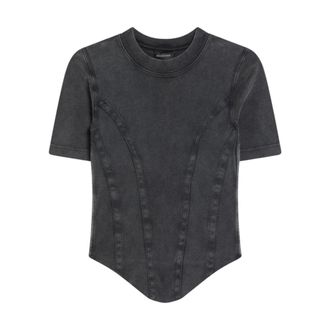 Balenciaga T-Shirt Girocollo Manica Corta - - Tops - Damen - Schwarzk - M