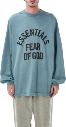 Fear of God Homme, Tops, Bleu, Taille: XL Campus 90s Long Sleeve Tee