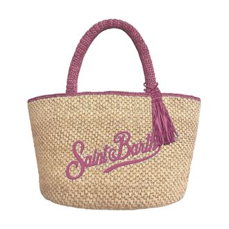 MC2 Saint Barth Raffia Handbag - - Bags - Damen - Beige - ONE SIZE
