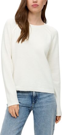 QS by s.Oliver Strickpullover mit Rollsaum