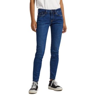 Pepe Jeans London Damen Pixie Jeans, Blau (Denim-xv2), 25W / 30L EU