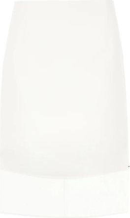 Sportmax Femme, Jupes, Blanc, Taille: 38 FR Turchia Midi Skirt