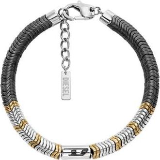 Diesel Homme, Bracelet en perles semi-précieuses avec fermoir mousqueton