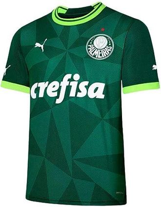 Puma Palmeiras Maillot de football domicile 2023 pour homme, Vert, M