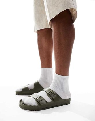 Birkenstock Arizona - Khakifarbene EVA-Sandalen-Gr&uuml;n