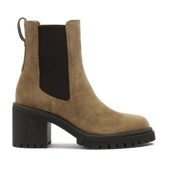 Kazar Slip-on Wildleder Stiefeletten im l&auml;ssigen Stil - - Shoes - Damen - Braun - 36 EU