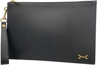 Gucci unisex, Pre-owned, Noir, Taille: ONE Size Pochette en cuir Pre-owned