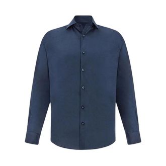 Paul & Shark Homme, Chemises, Bleu, Taille: L Chemise en voile de coton