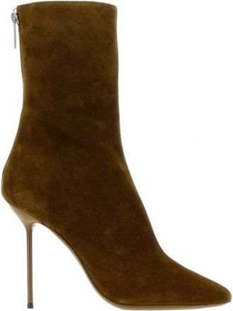 PARIS TEXAS Wildleder-Stiefelette - - Shoes - Damen - Gr&uuml;n - 39 EU