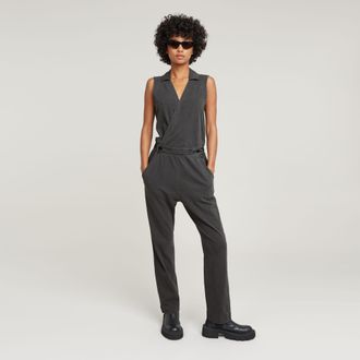 G-Star Wrap Jumpsuit - Schwarz - Damen