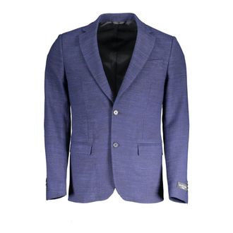 Guess Klassische Blaue Damenjacke mit Taschen - - Jackets - Damen - Blau - L