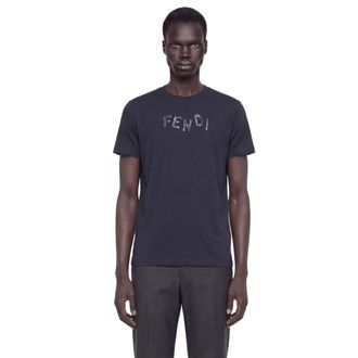Fendi Logo Cotton T-Shirt