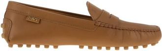 Tod's Leather Moccasin Rubber Sole - Gr. 35,5 (EU) - in Braun