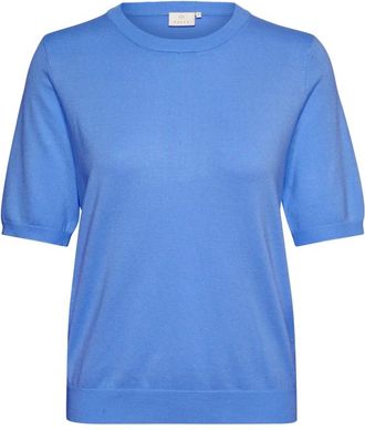 Kaffe Femme, Pulls, Bleu, Taille: 38 FR Kalizza Pull O-neck
