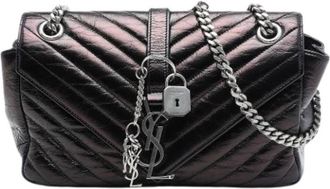 Saint Laurent Sac bandouli&egrave;re matelass&eacute; Pre-owned - Femme - Pre-owned - Noir - Taille: ONE Size