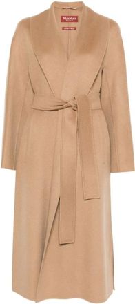 Max Mara Manteau Ceintur&eacute; - Femme - Manteaux - Brun - Taille: 38 FR