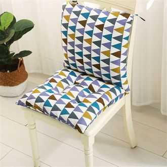 Railonch Leinen Niedriglehner Auflagen, Dicke R&uuml;ckenkissen, Gartenstuhl Sitzkissen mit R&uuml;ckenteil Sitz, Stuhlauflage mit B&auml;nder f&uuml;r Indoor Und Outdoor (45x90cm