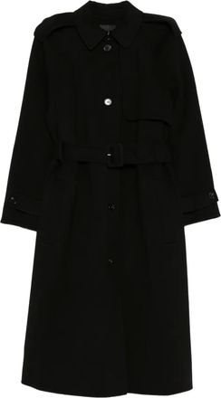 Theory trench à taille ceinturée - Noir