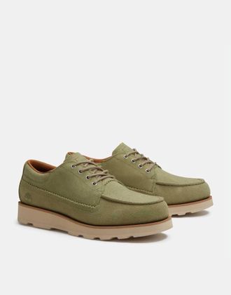 Timberland Chaussures &agrave; lacets en daim - Vert clair