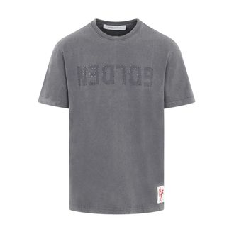 Golden Goose T-Shirt mit Rundhalsausschnitt - - Tops - Herren - Grau - L