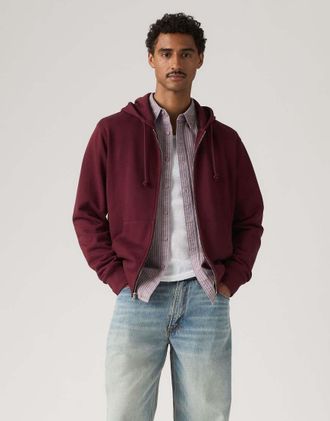 Levi's sweat &agrave; capuche zipp&eacute; Original en violet