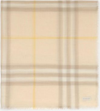 Burberry &Eacute;charpe large en laine Check
