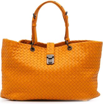 Bottega Veneta Shopper - 2012-2024 Large Nappa Intrecciato Capri Tote - Gr. unisize - in Orange - für Damen