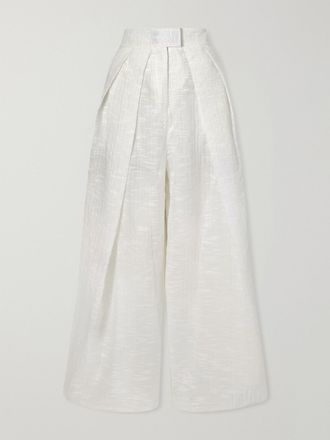 Maticevski Hello Sailor Pleated Organza Pants - White